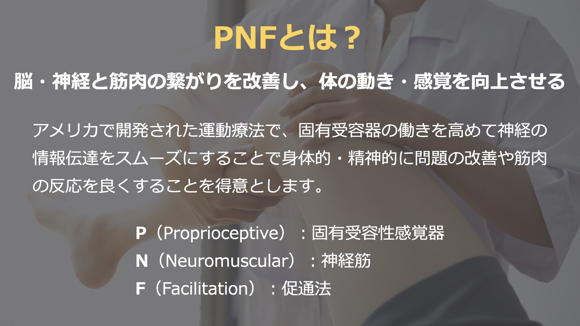 PNFテクニック講習会